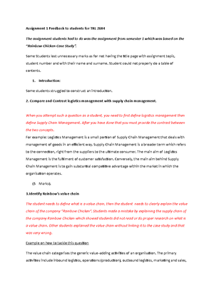 TRL 2604 Assignment 01 semester 02 - Assignment 01 SEMESTER 2 2021 Assignment 01 Due date Unique ...