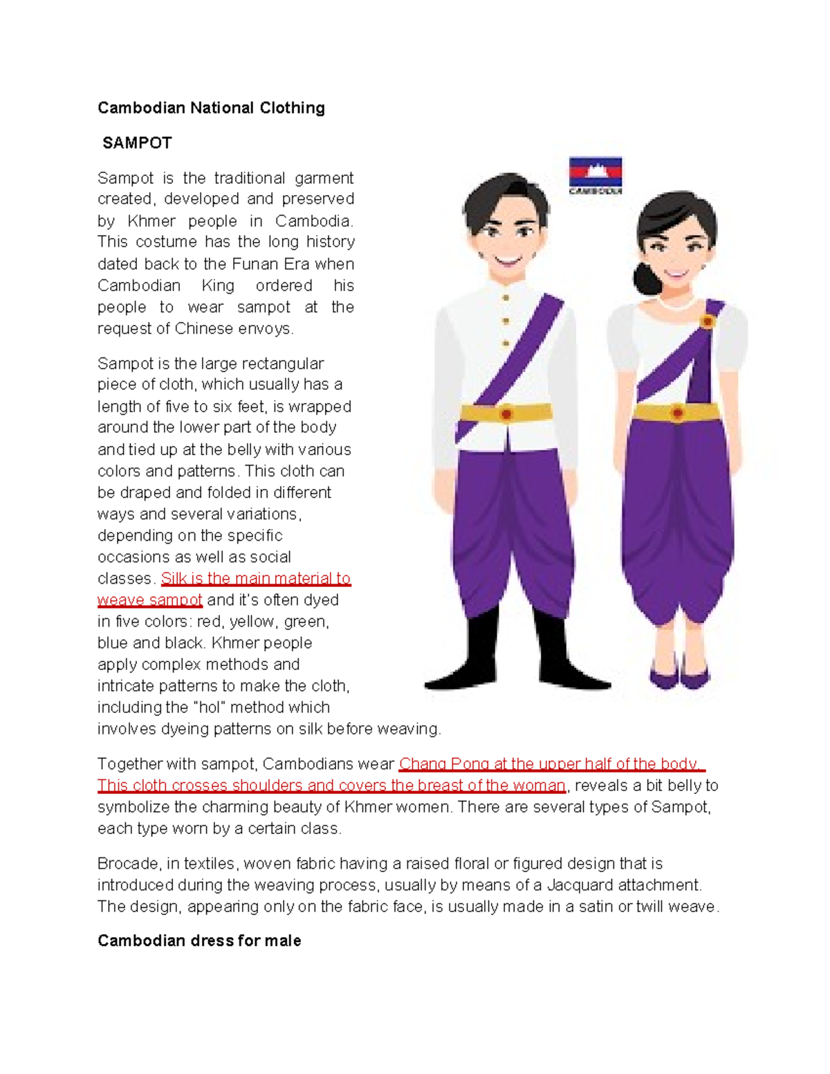 Cambodian-National-Clothing - Cambodian National Clothing SAMPOT Sampot ...