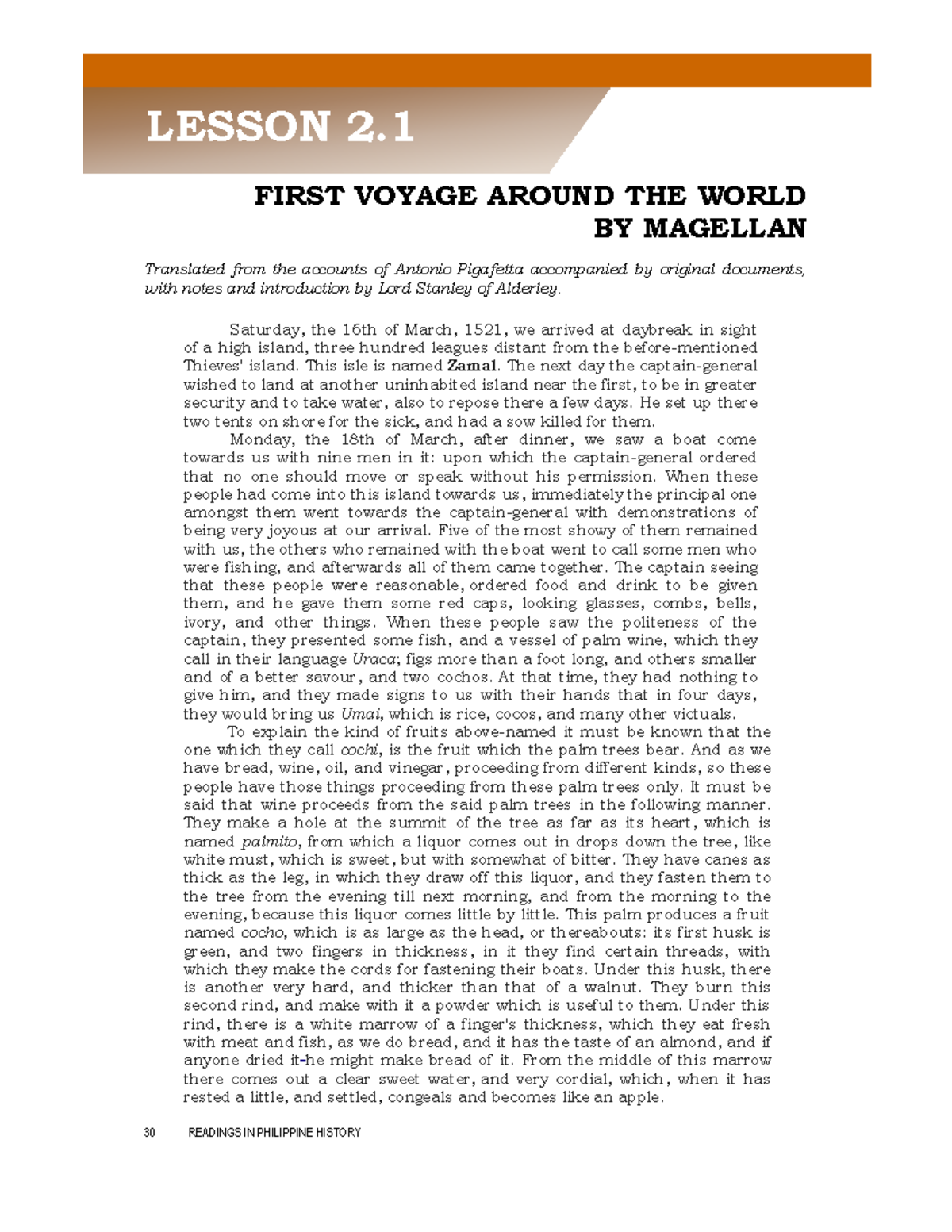 First Voyage - A travelogue by Antonio Pagetta - FIRST VOYAGE AROUND ...