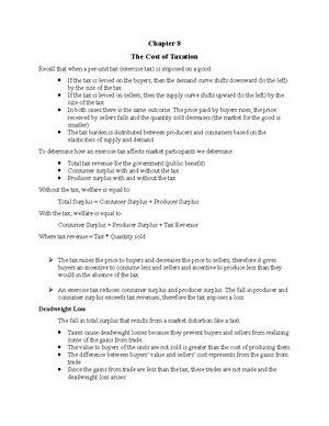Econ 201 in-class notes CH. 1-3 - Principles of Microeconomics Chapter ...