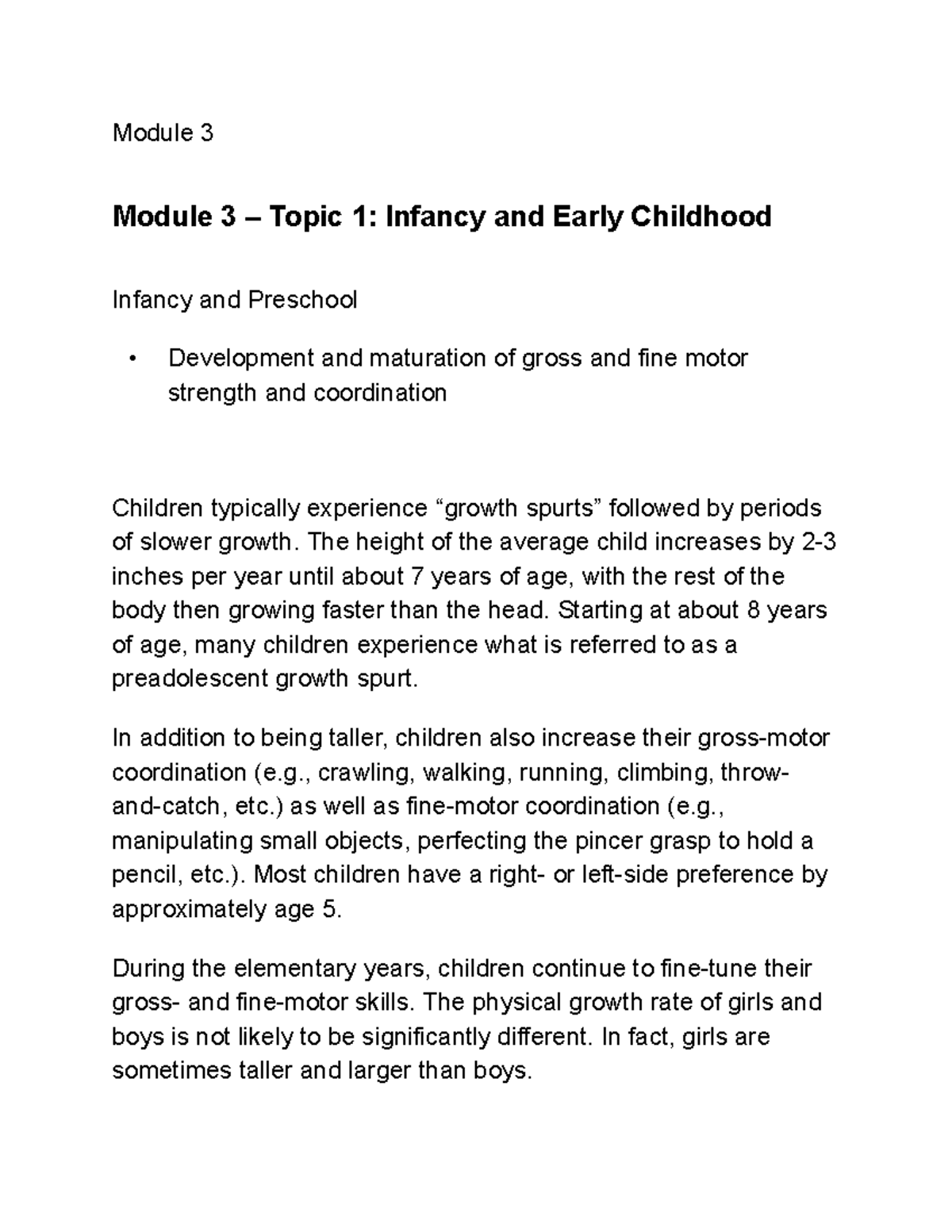 Module 3 EDUC210 - lesson 3 notes - Module 3 Module 3 – Topic 1 ...