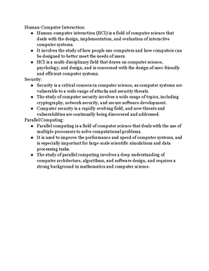 Computer Science Notes 3 - It encompasses a broad range of subjects ...
