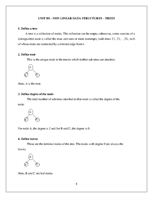 Unit5 - notes - UNIT 5 - GRAPHS The Graph ADT Introduction Definition ...
