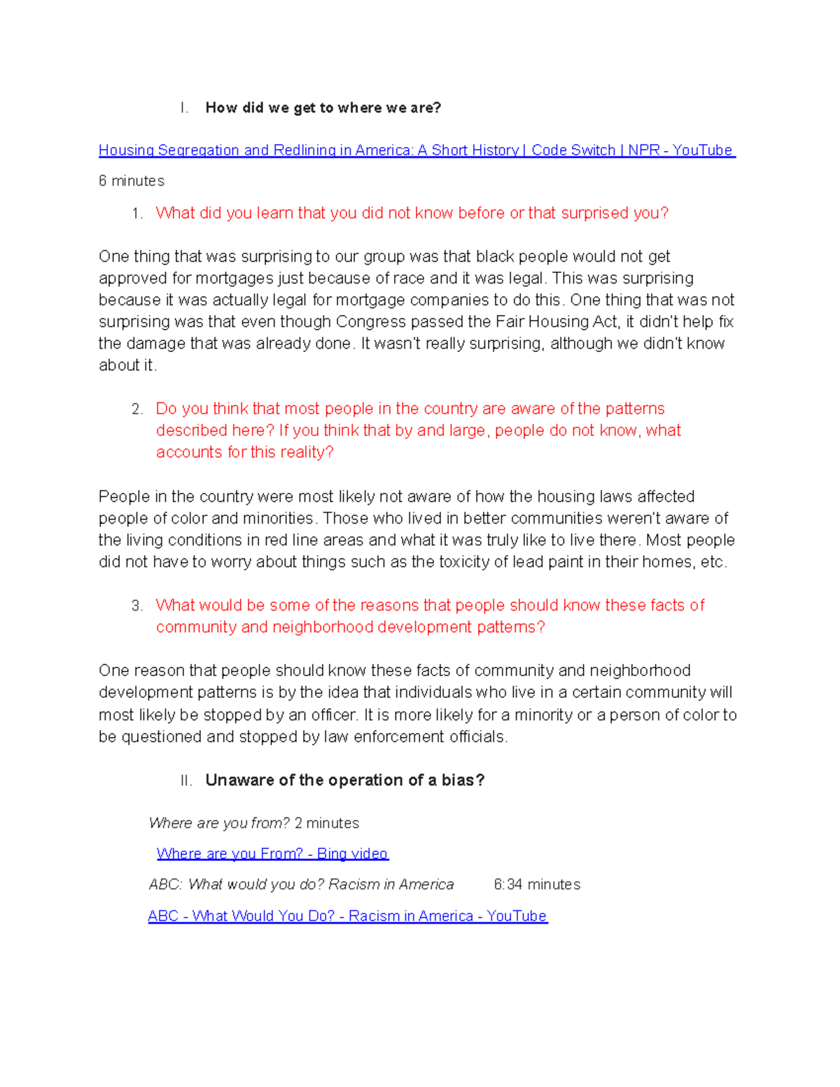 Segregation in America - I. How did we get to where we are? Housing ...