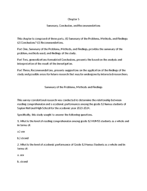 Lesson 1 - Introduction, SOP, and Hypothesis - LESSON 1: Chapter One ...