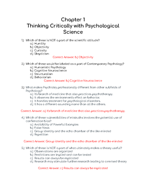 Psychology 2e Student Guide - STUDENT SOLUTIONS GUIDE OpenStax ...