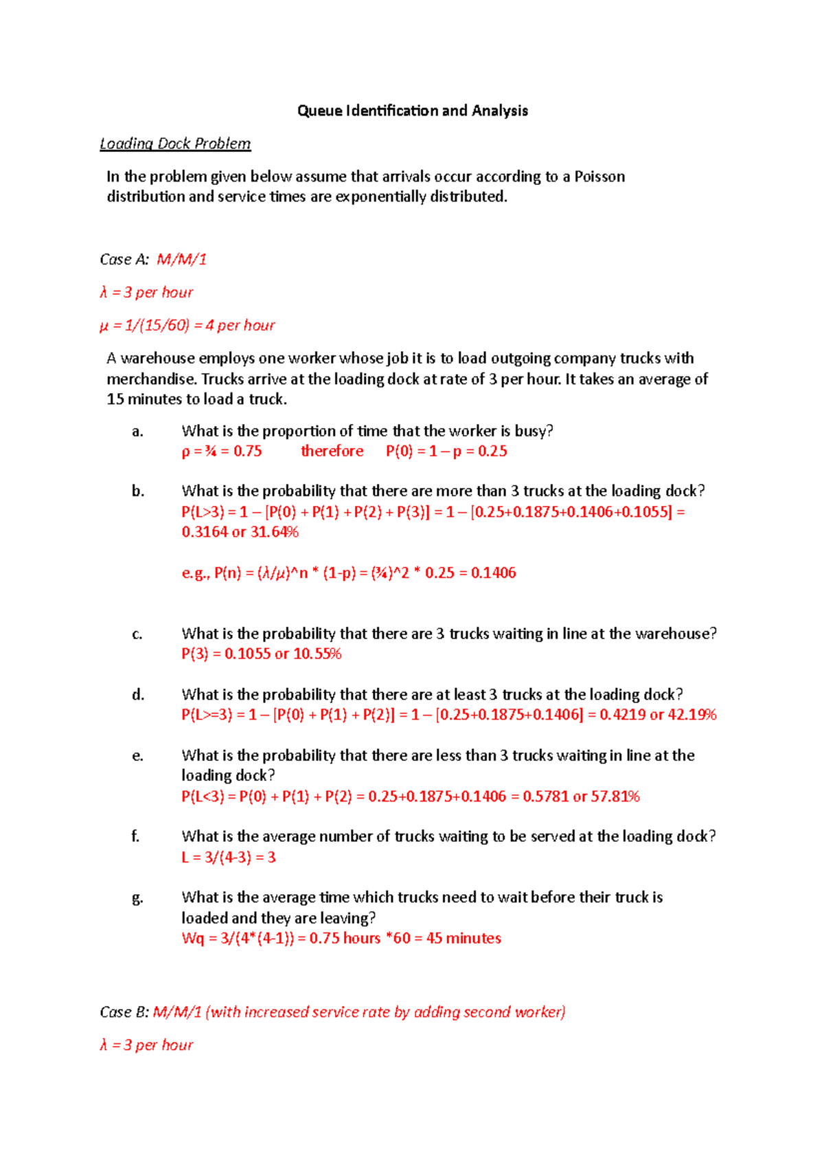 Queue identification and analysis problem Solutions - Queue Ideniicaion ...