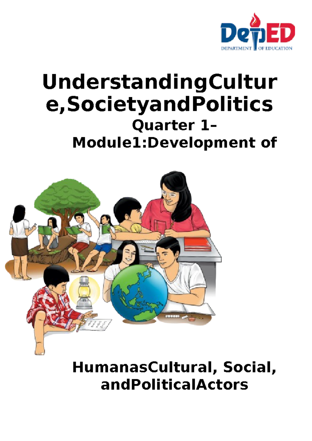 UCSP Module 1 - Understanding - 12 UnderstandingCultur e ...