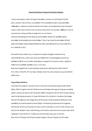 Itf 14 - Shortest summary note - Export Finance Finance is the life ...