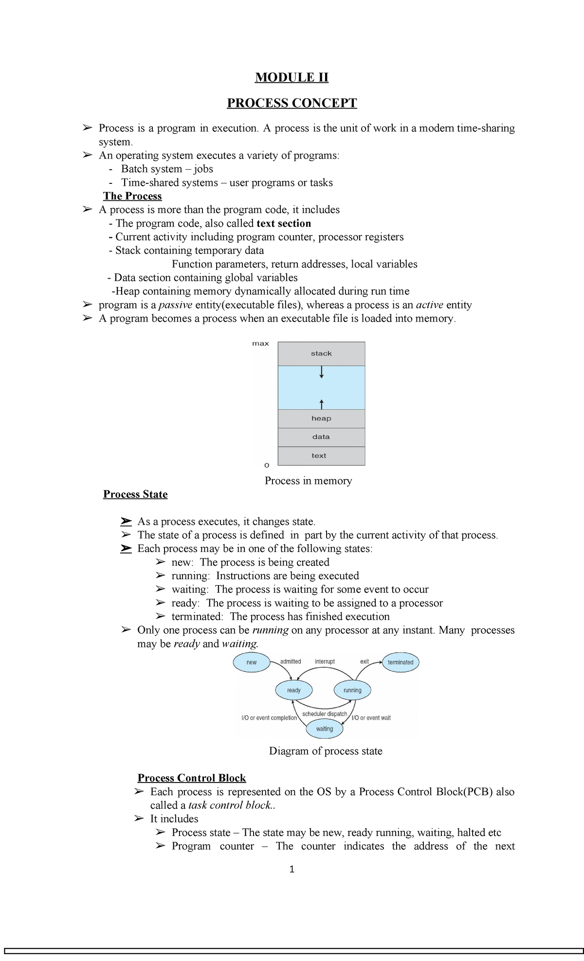 Operating systems - Module 2 - KTU - Studocu