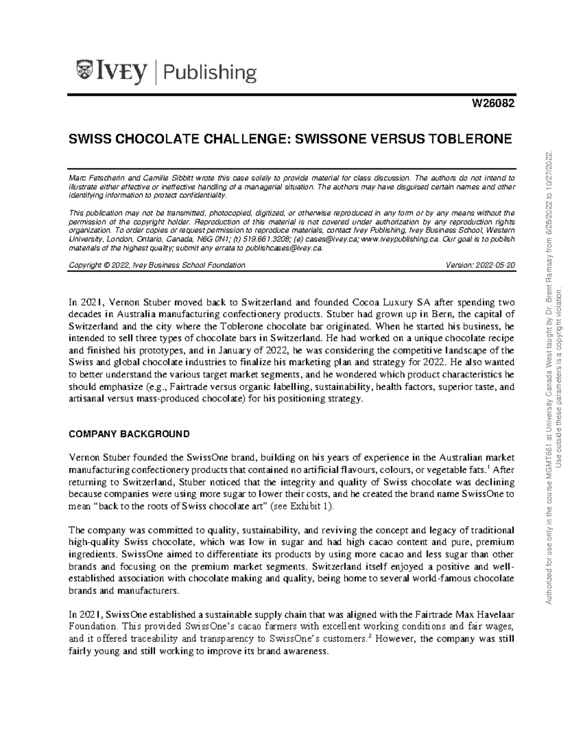 Swiss Chocolate Challenge Swiss One versus Toblerone - W SWISS ...