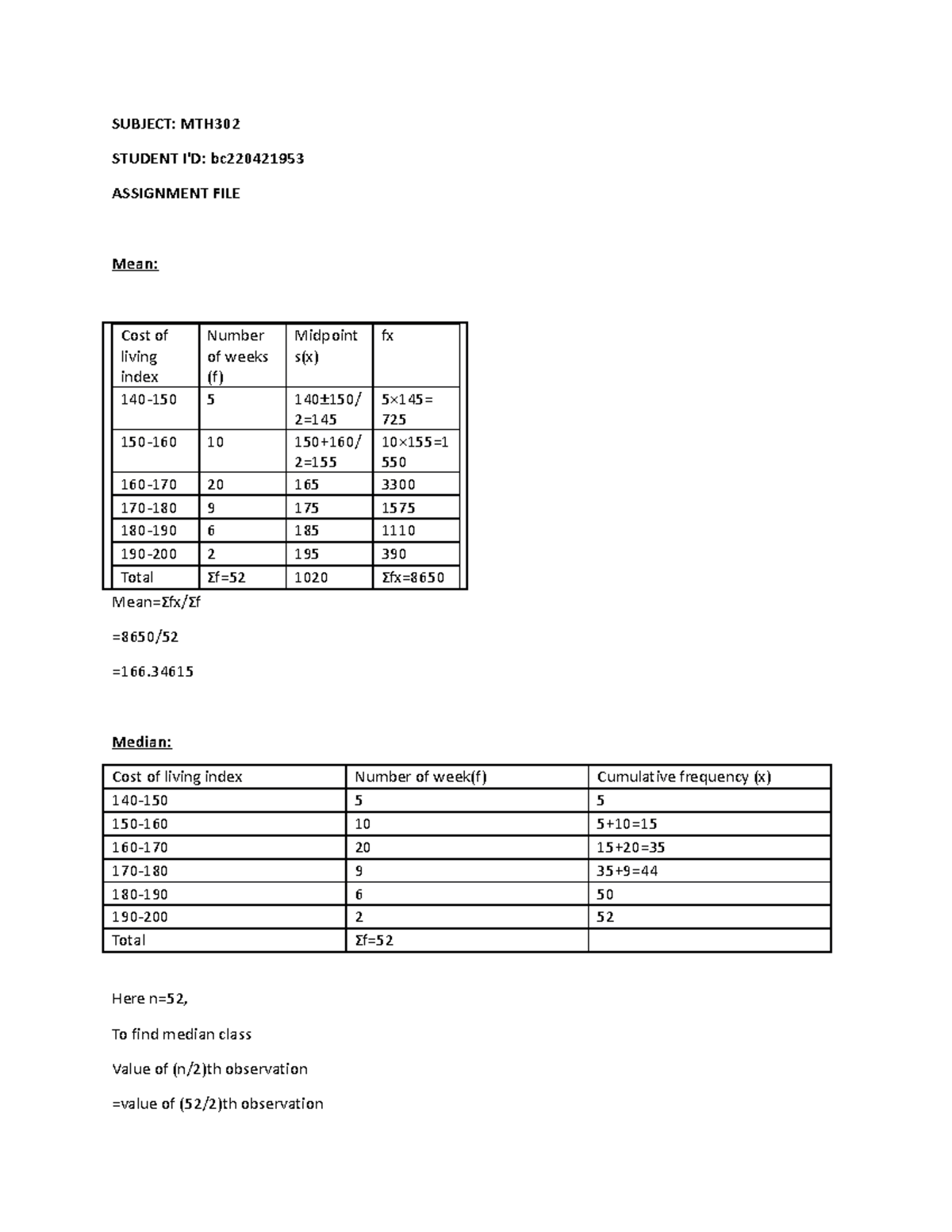 Spring 2023 MTH302 2 BC220421953 - Introduction to programming /c++ - VU - Studocu