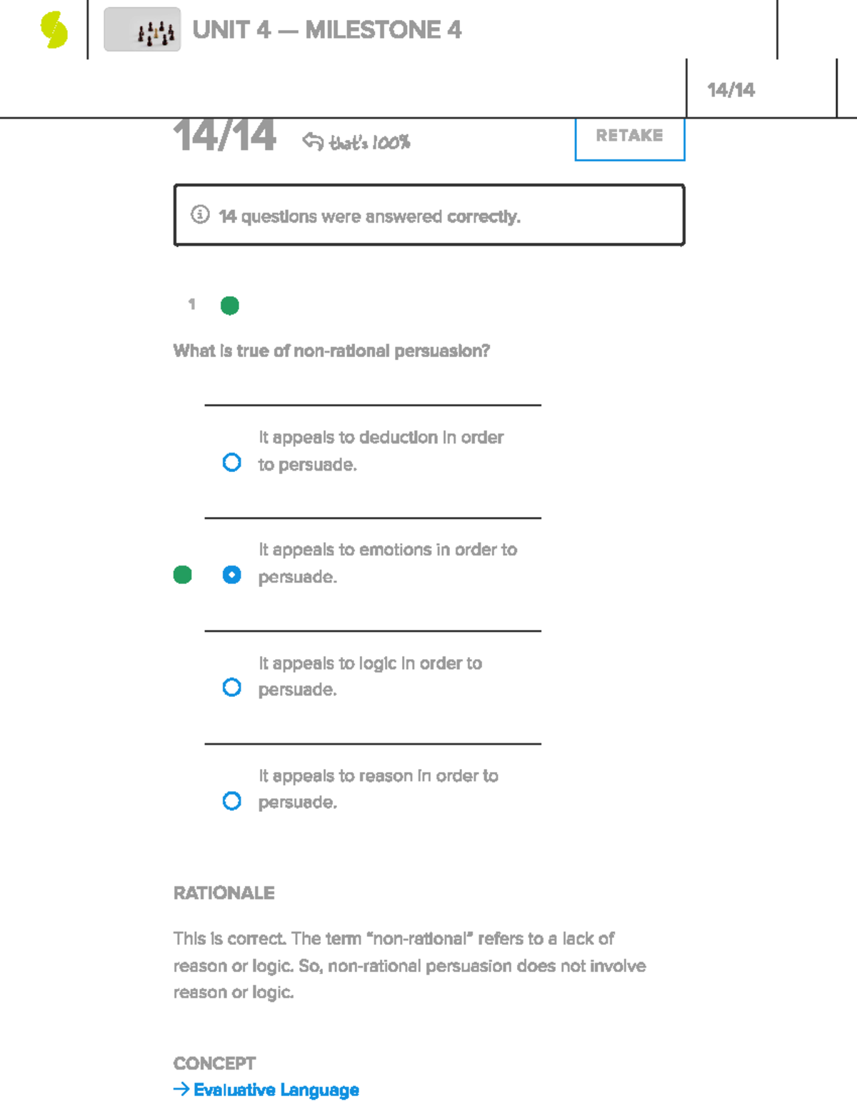 Sophia Milestone 4 Critical Thinking - UNIT 4 MILESTONE 4 RETAKE i 14 ...