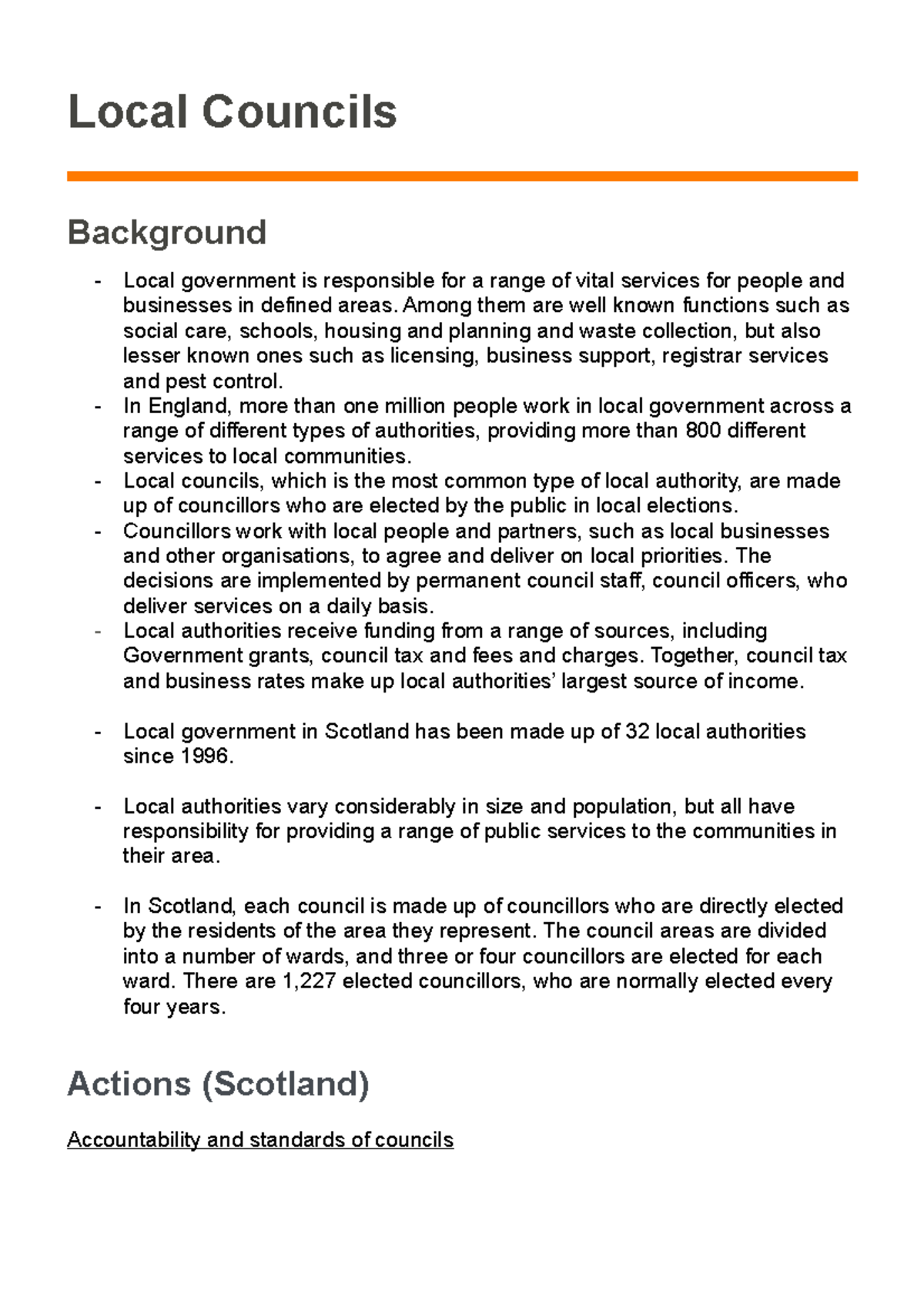 Local Councils - Local Councils Background Local government is ...