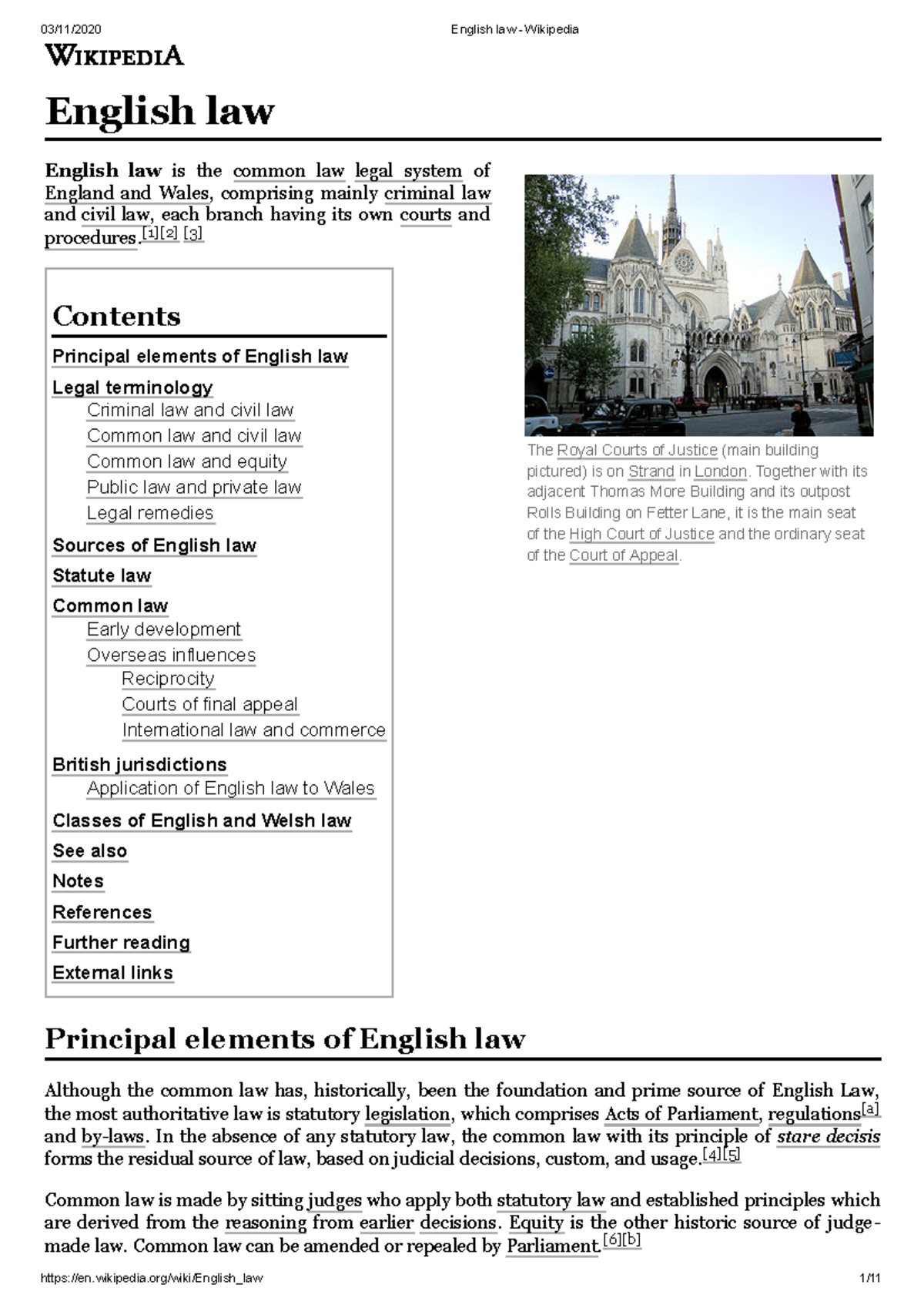 What is English law - the common law legal system of England and Wales ...