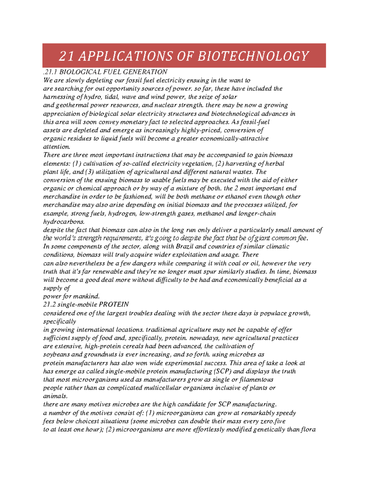 21 Applications OF Biotechnology - 21 APPLICATIONS OF BIOTECHNOLOGY .21 ...