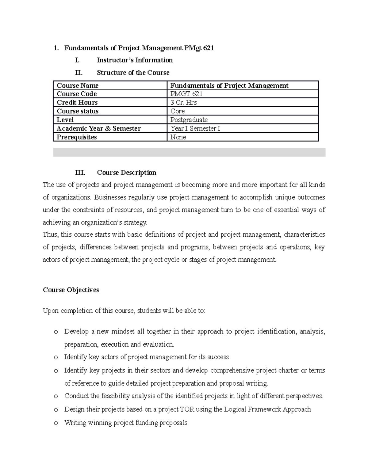 Fundamentals of Project management practices - Fundamentals of Bridge Engineering - Studocu