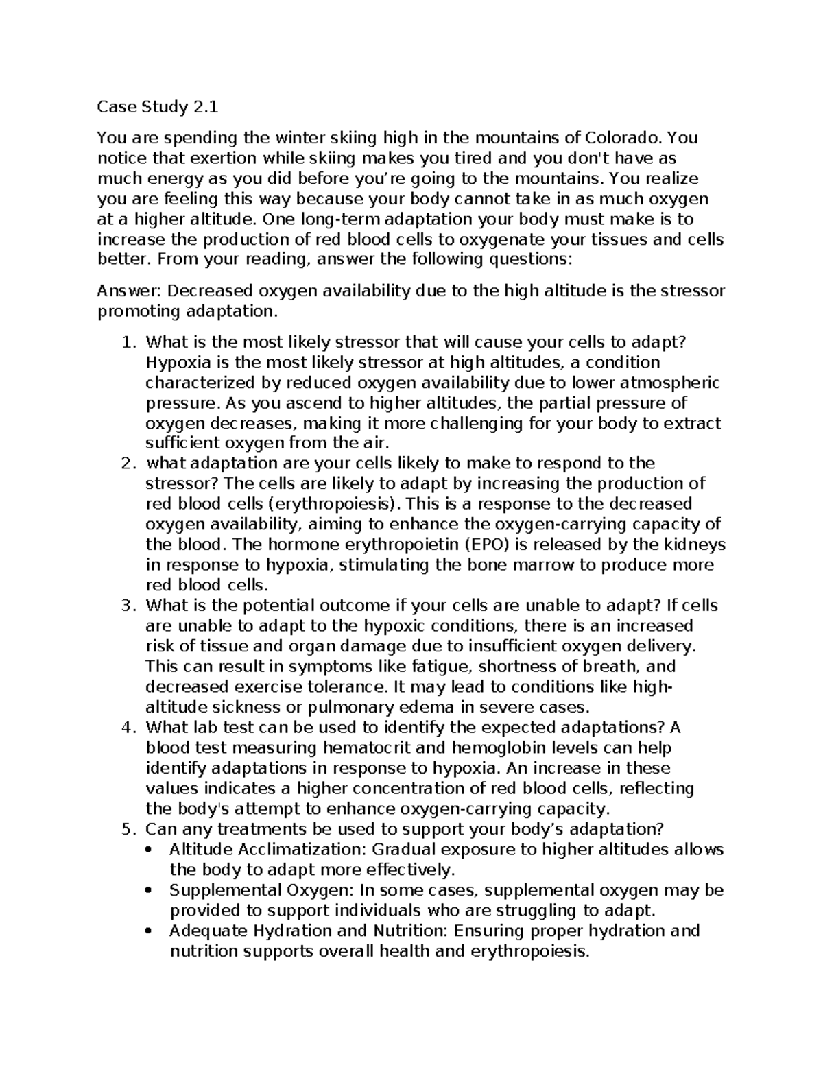 Chapter 2 Case Study - Hope this is useful - Case Study 2. You are ...