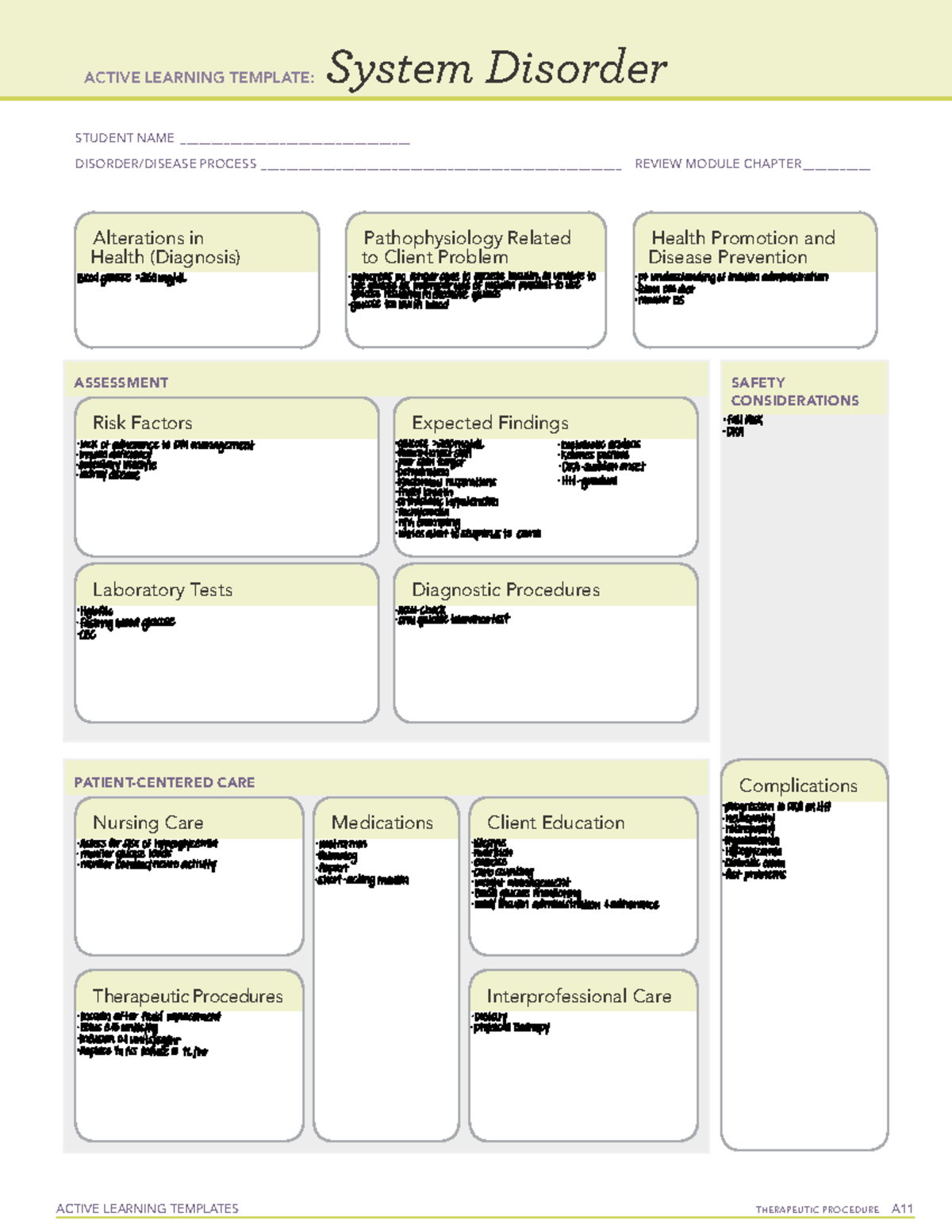 Hyperglycemia - ACTIVE LEARNING TEMPLATES THERAPEUTIC PROCEDURE A ...