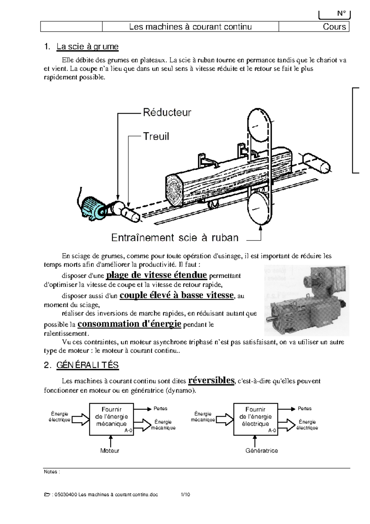 05030400 Les machines a courant continu - Les machines à courant ...