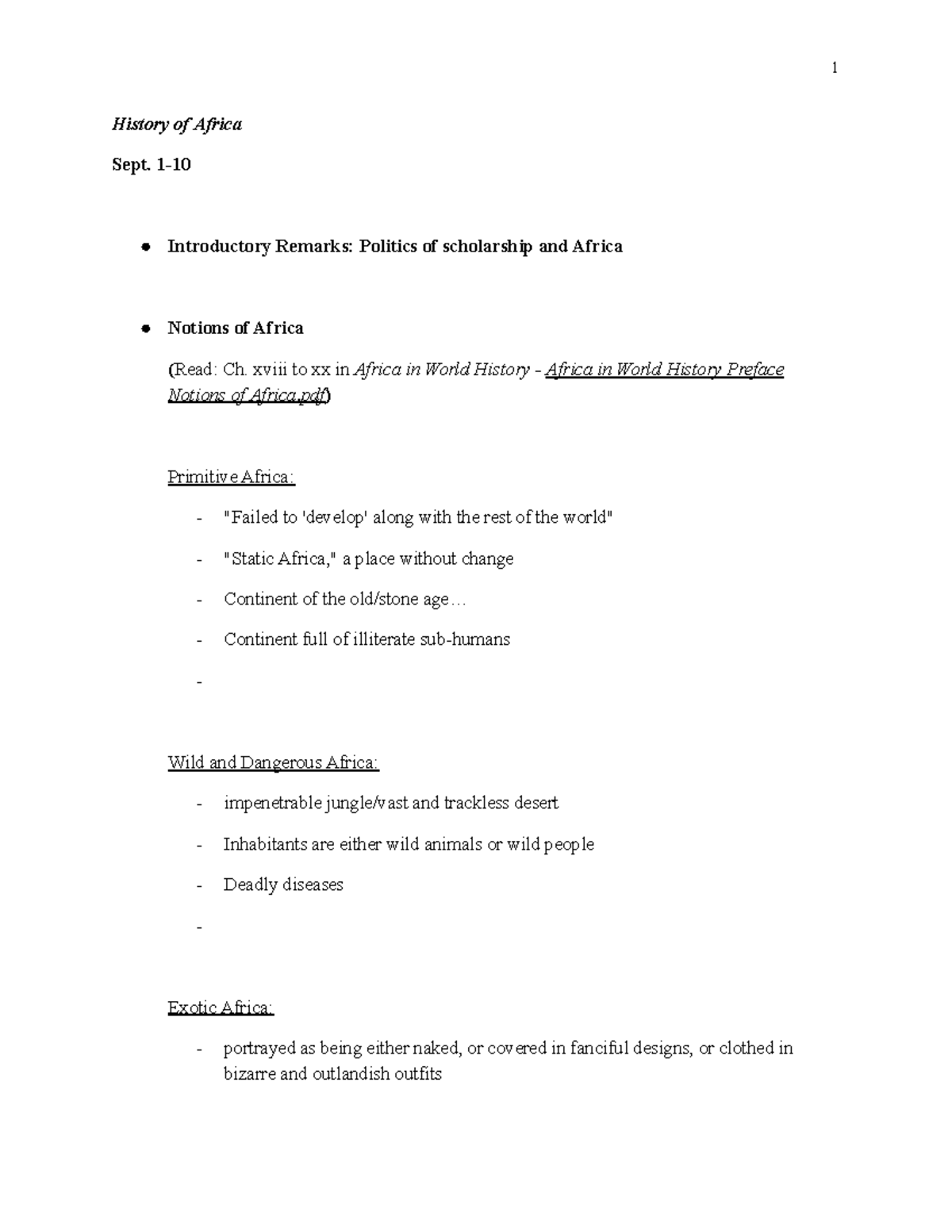 History of Africa - Studocu