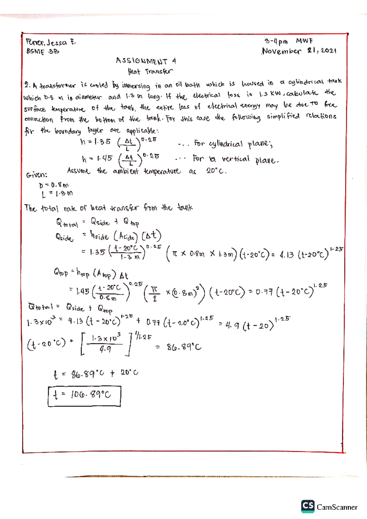 HEAT Transfer - Mechanical Engineering - Studocu