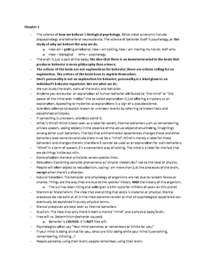 Pseudoscience Notes for Exam 3 - Chapter 10 Autoscopyo Autoscopic ...