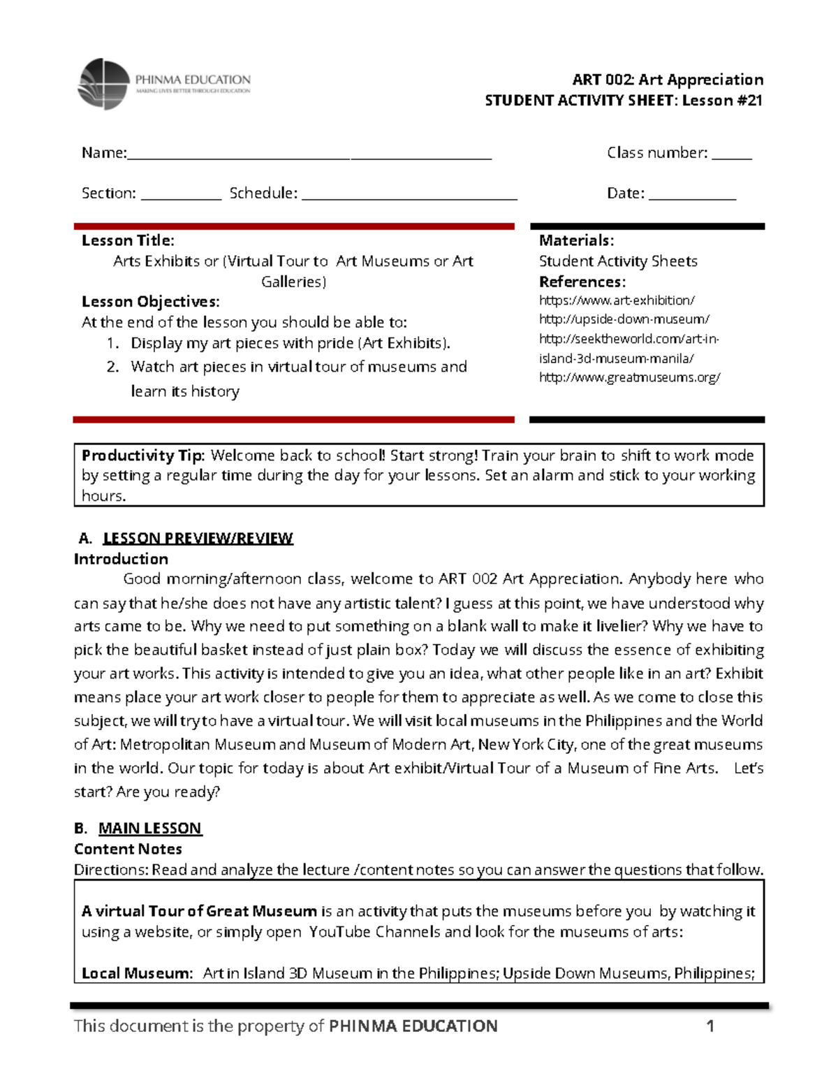 ART 002- Lesson 21 SAS - This file contains questions about the following SAS modules: I hope ...