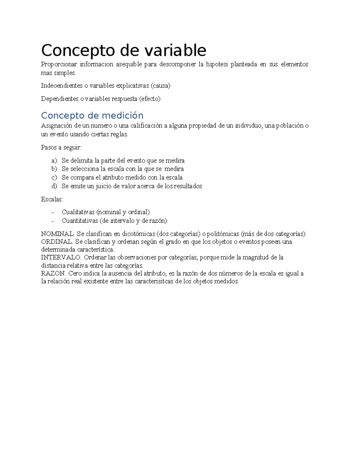 Concepto de variable - Concepto de variable Proporcionar informacion ...