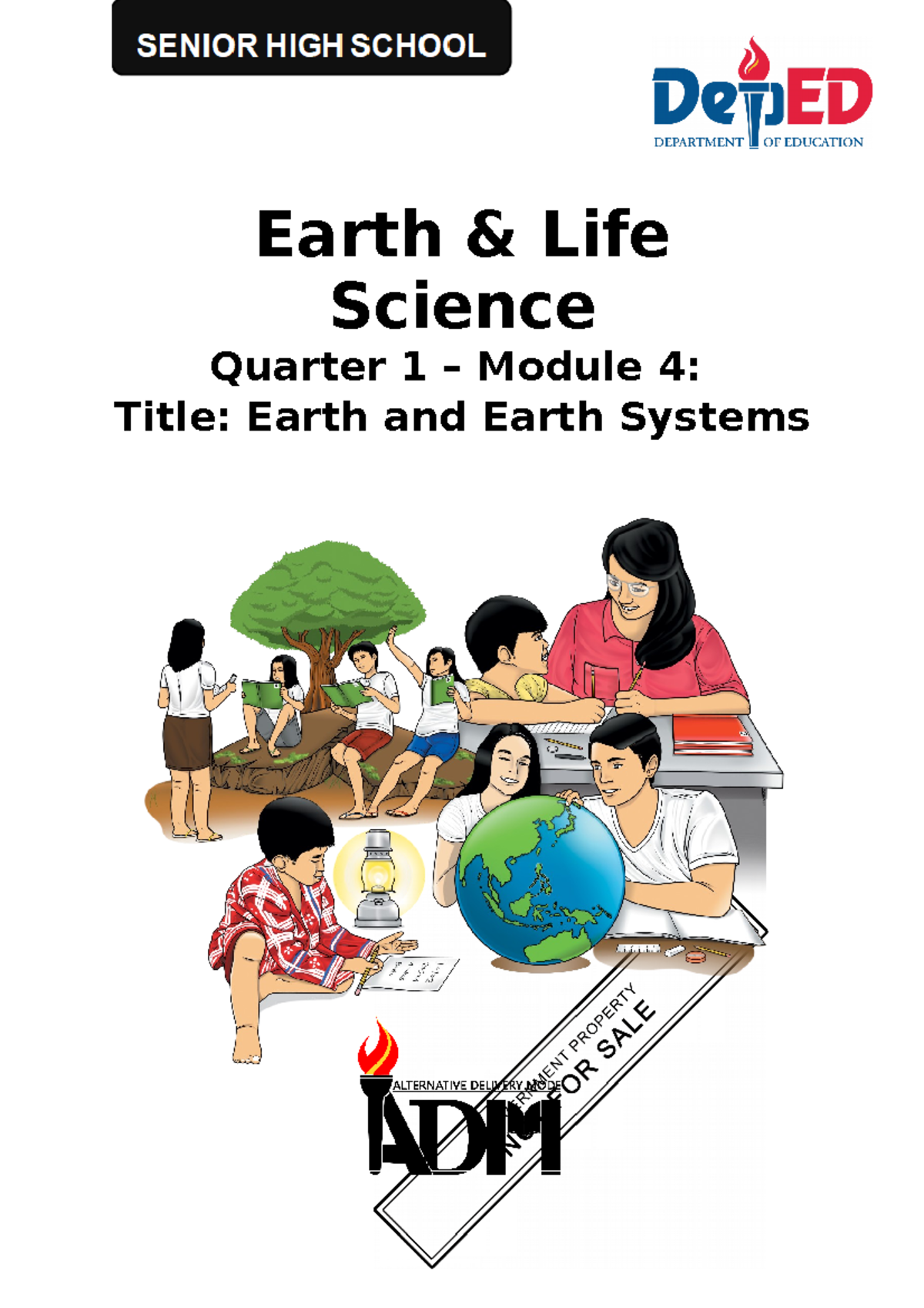 ADMModule Grade 11 Quarter 1(S1112ES-Ia-e-4) - Earth & Life Science ...