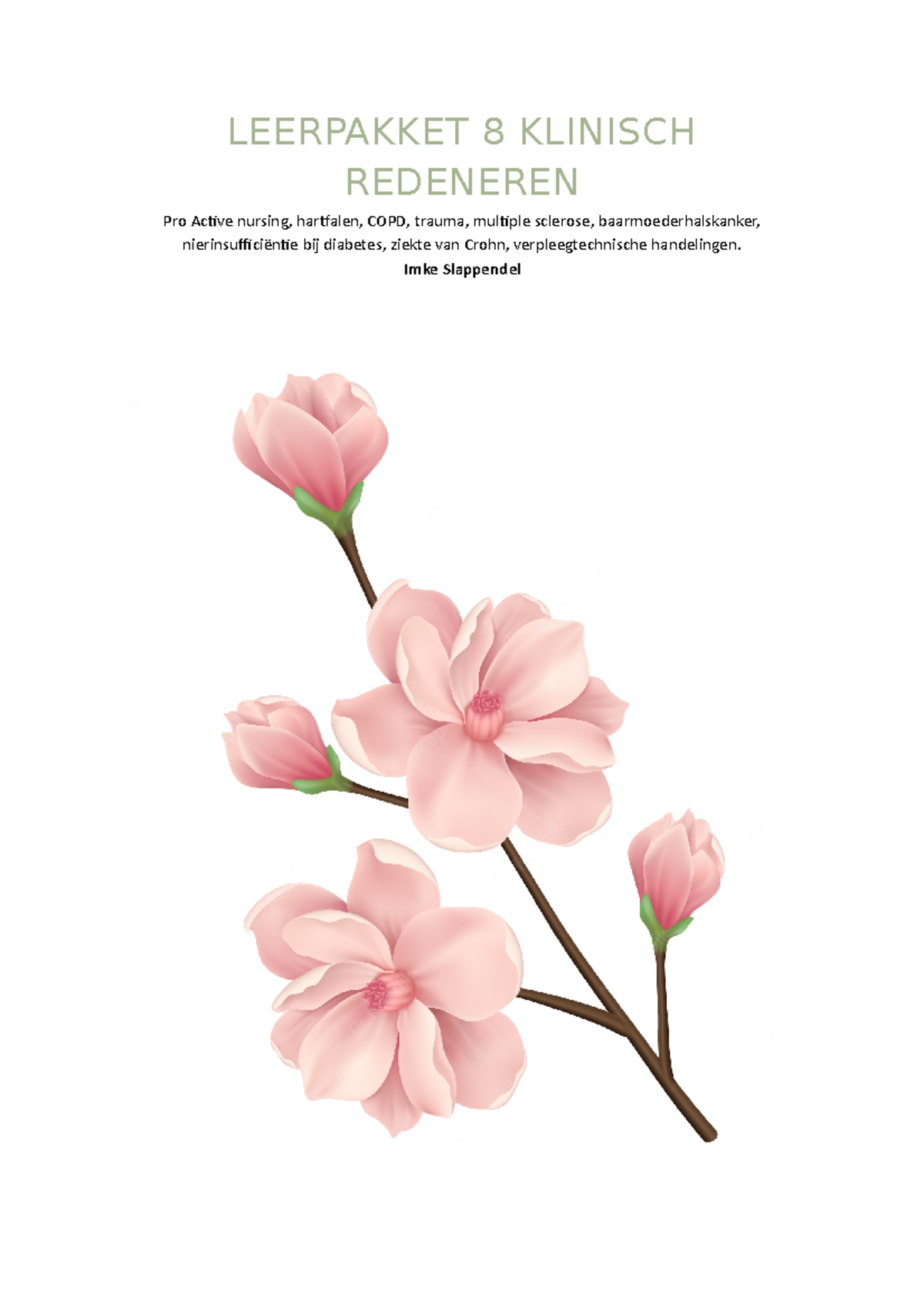 Leerpakket 8 Klinisch redeneren 26 6 22 - LEERPAKKET 8 KLINISCH ...