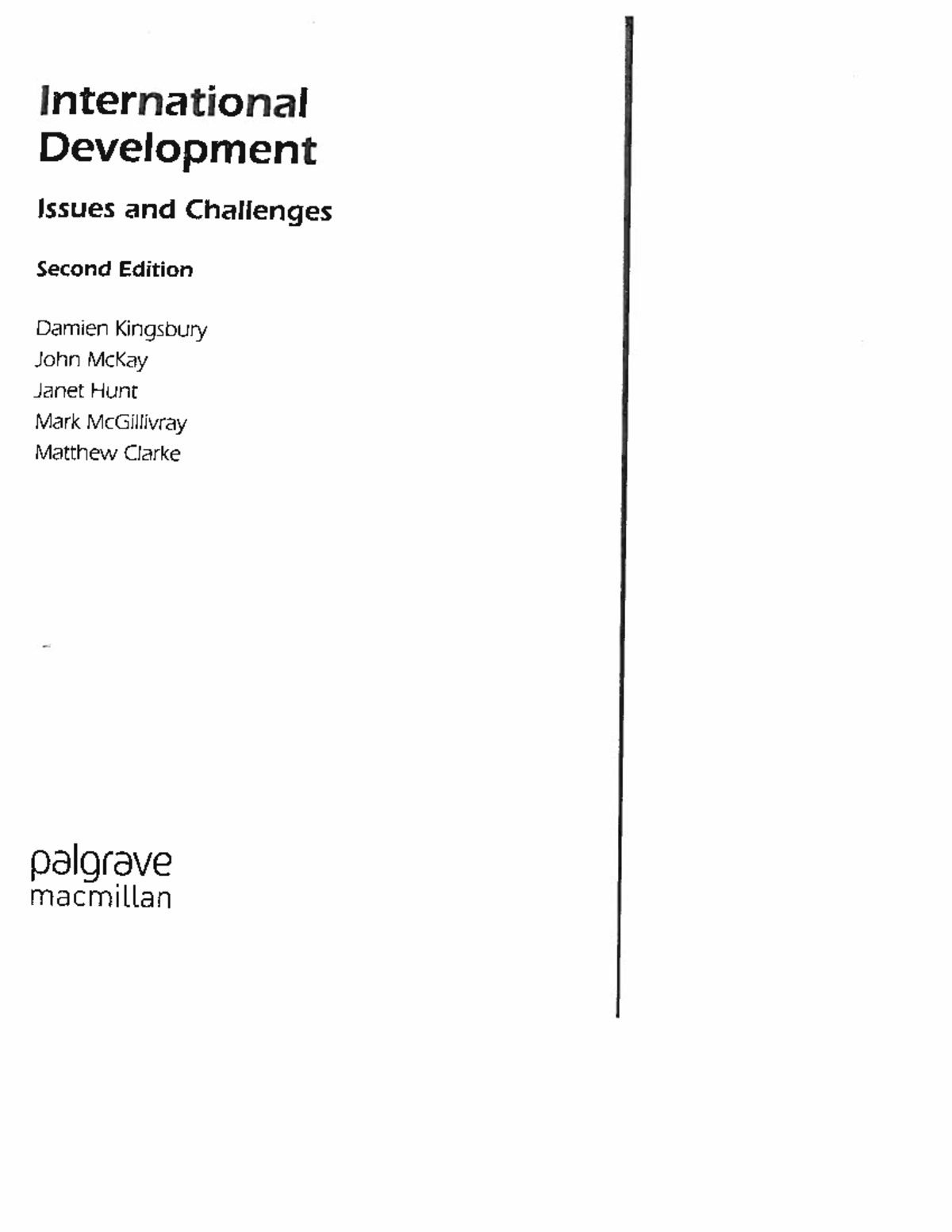 International Development Issues Chps 11 and 12 - Theories of ...