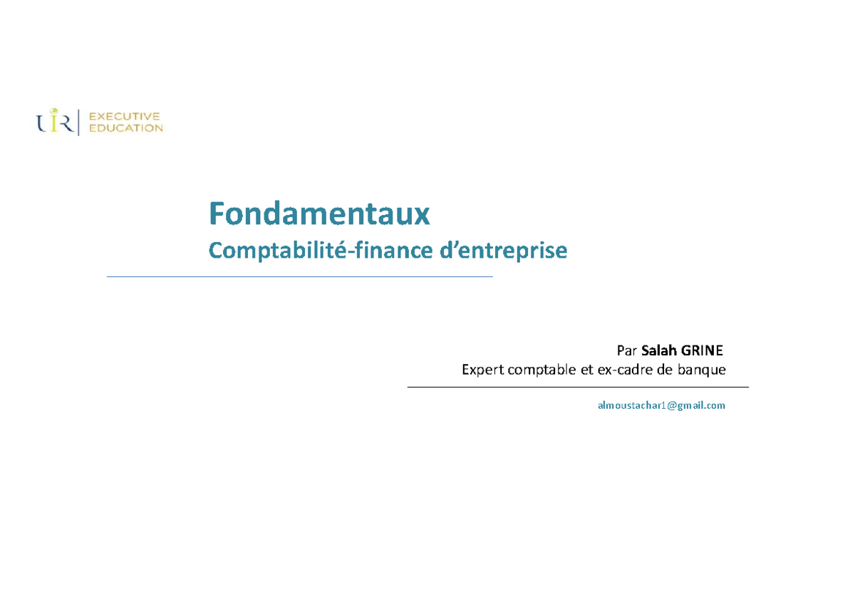Fondamentaux Compta-Finance - Participants - Fondamentaux Comptabilité ...