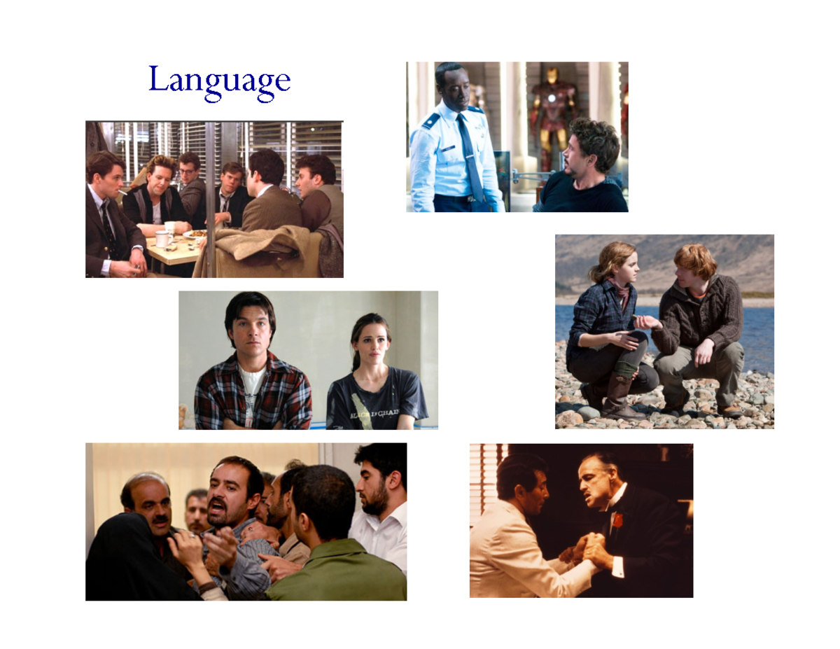 Lect12 language 1 2018 a print - Language Language languages are (all ...