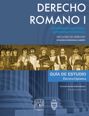 GUIA Derecho Romano - GUIA DE ESTUDIO - 1.-Concepto de IUS Y FAS La ...