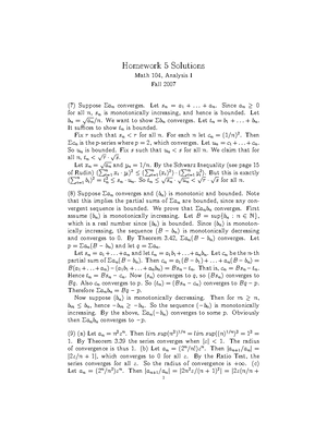 Ex.2 - Homework 2 Math 104, Analysis I Fall 2007 Do Problems 8, 9, 10 ...