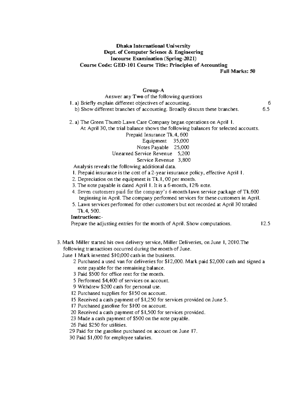 GED 101 - Lecture notes 25 - Dhaka International University Dept. of ...