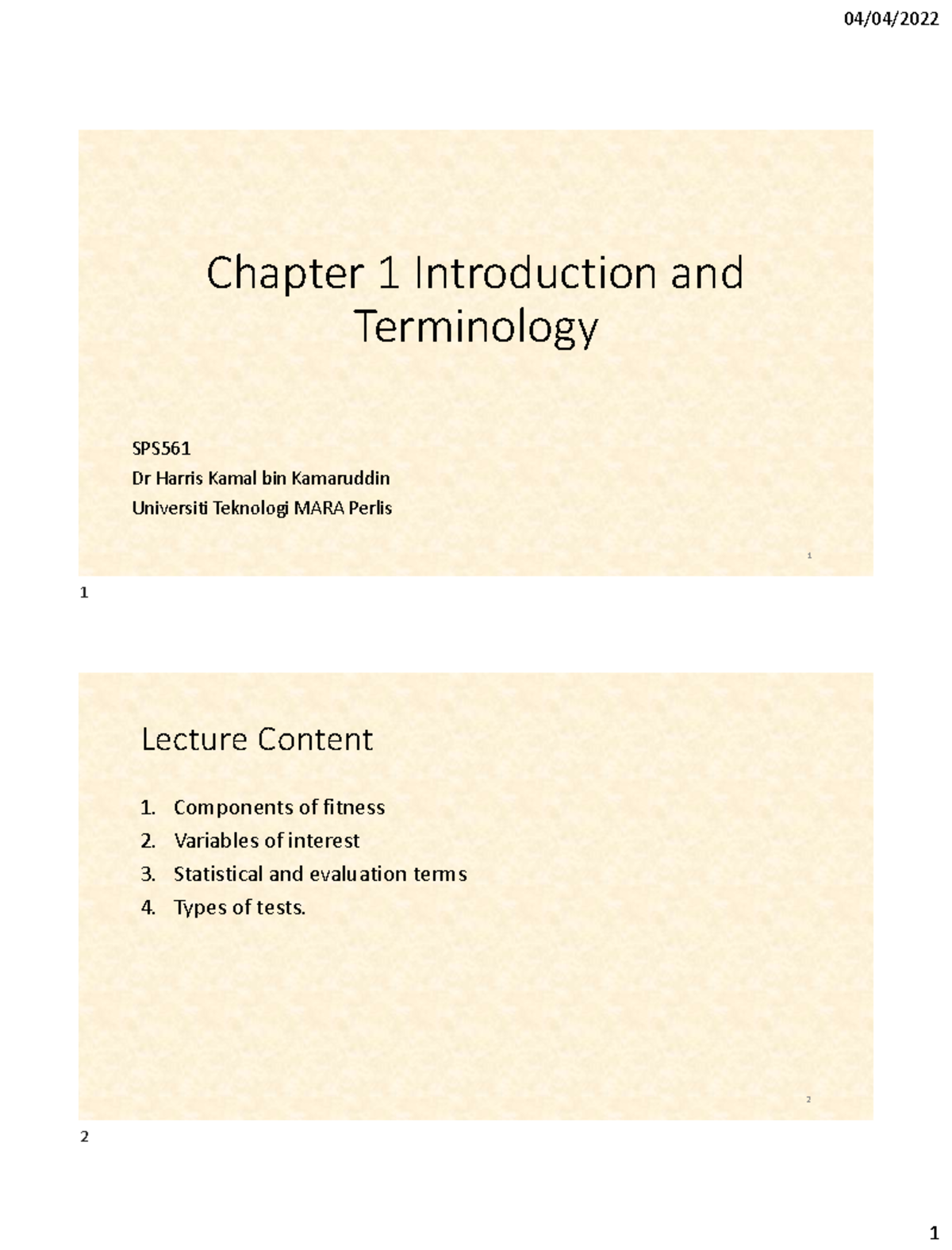 Ch1 Introduction and Terminology - Chapter 1 Introduction and ...