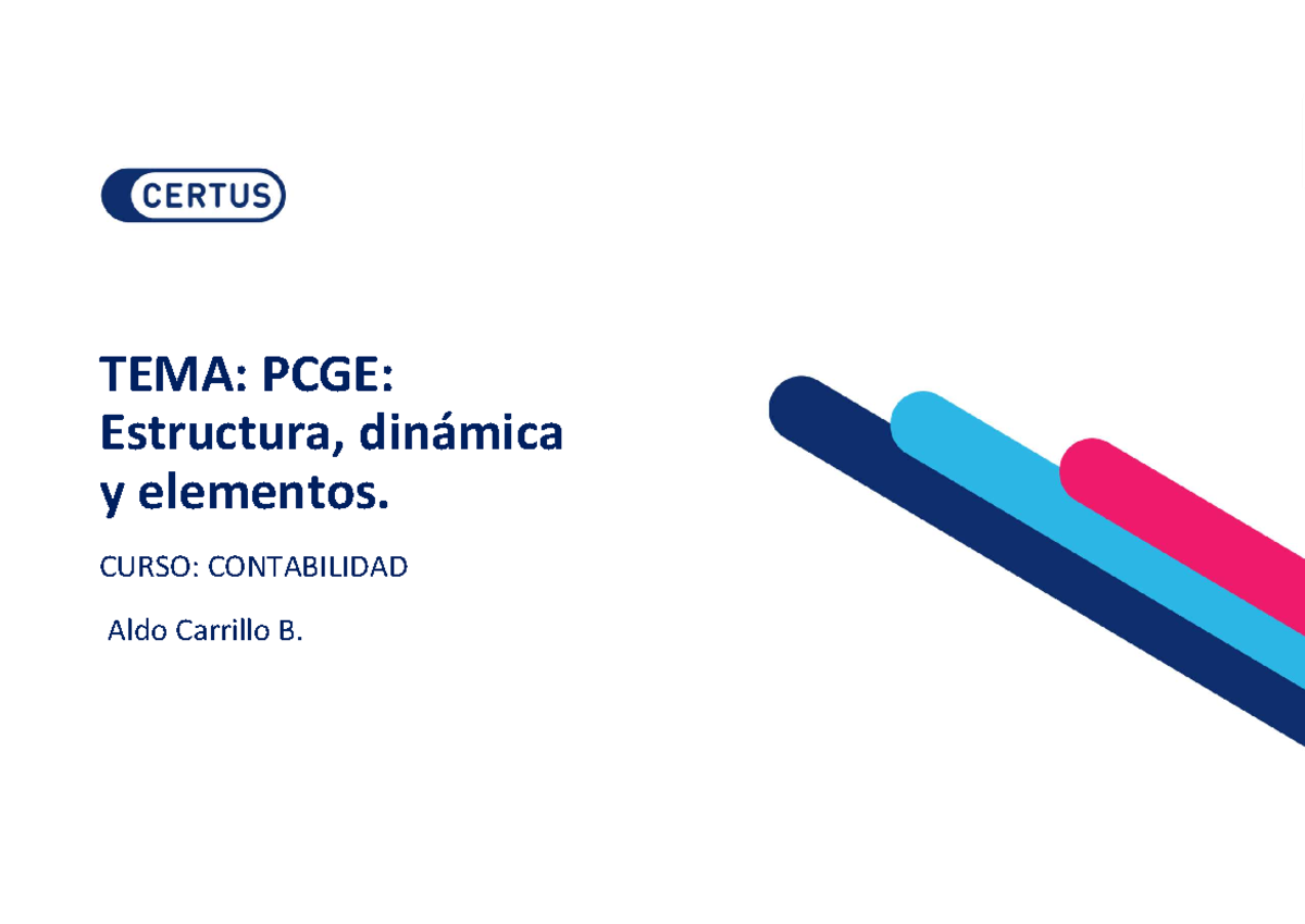 Clase 2 Sabado 17SET22 - TEMA: PCGE: Estructura, dinámica y elementos ...