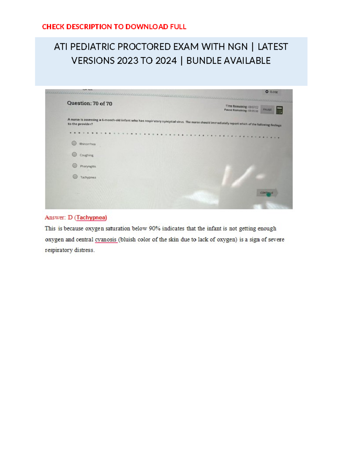 PEDS - To download Search: https://docmerit.com/bundle/show/ati ...