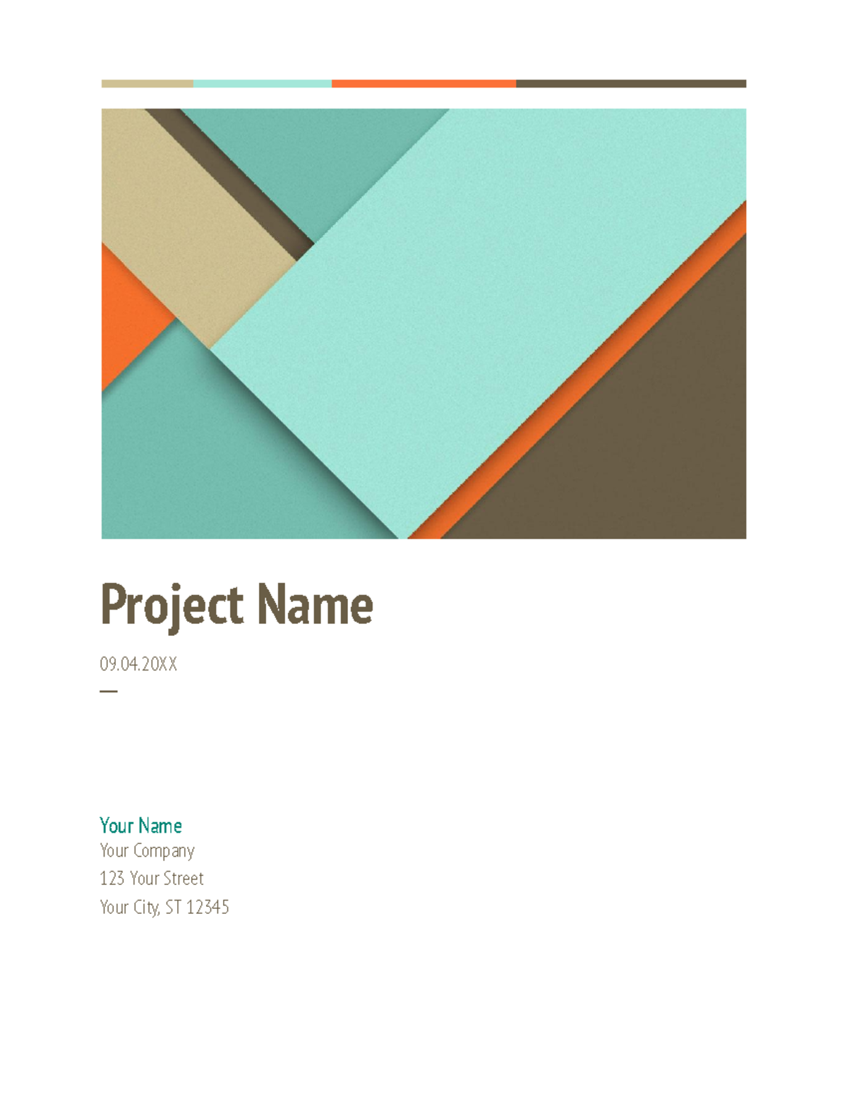 Project proposal - Project Name 09.04 ─ Your Name Your Company 123 Your ...