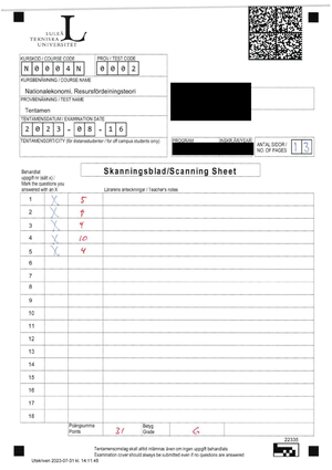 Tenta 18 Maj 2012, frågor - EXAMINATION Luleå University of Technology ...