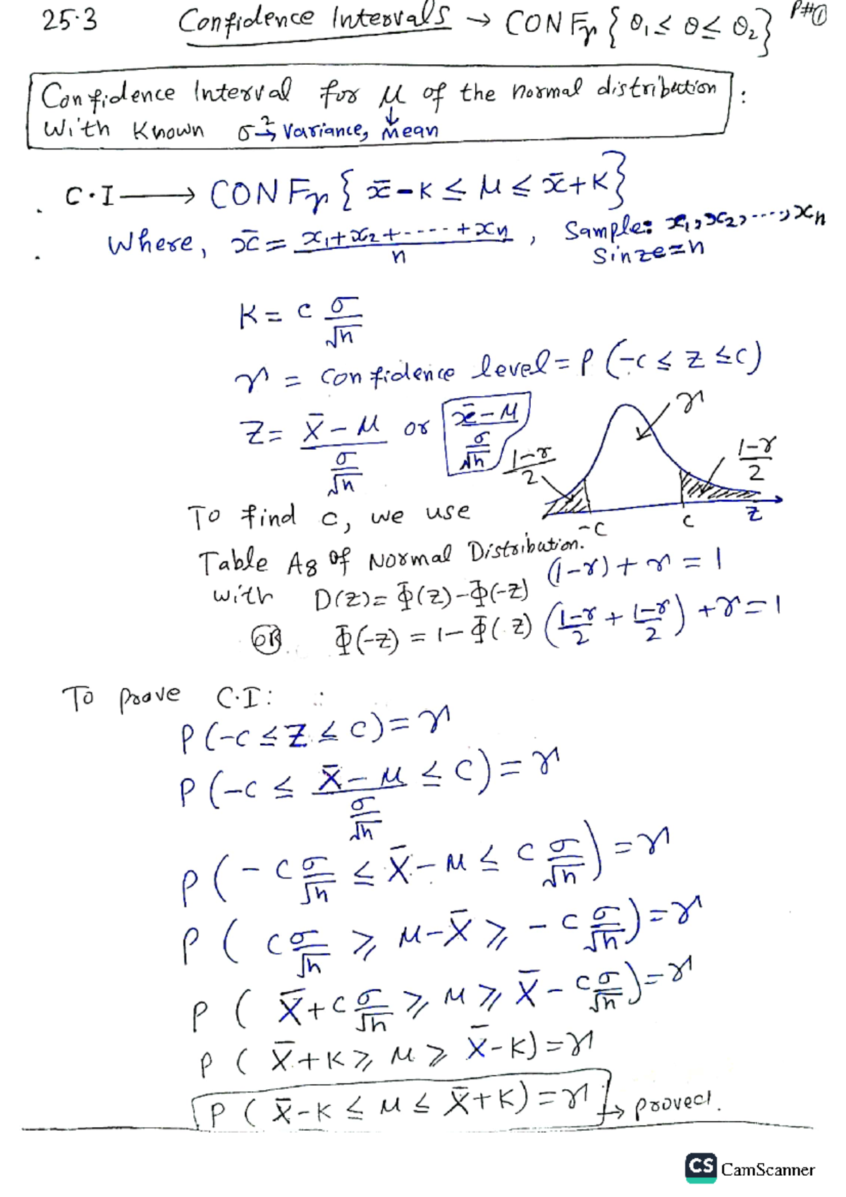25.3 Confidence intervals updated 17052023 - 25 Confidence Intervals Confidence Interval for u ...