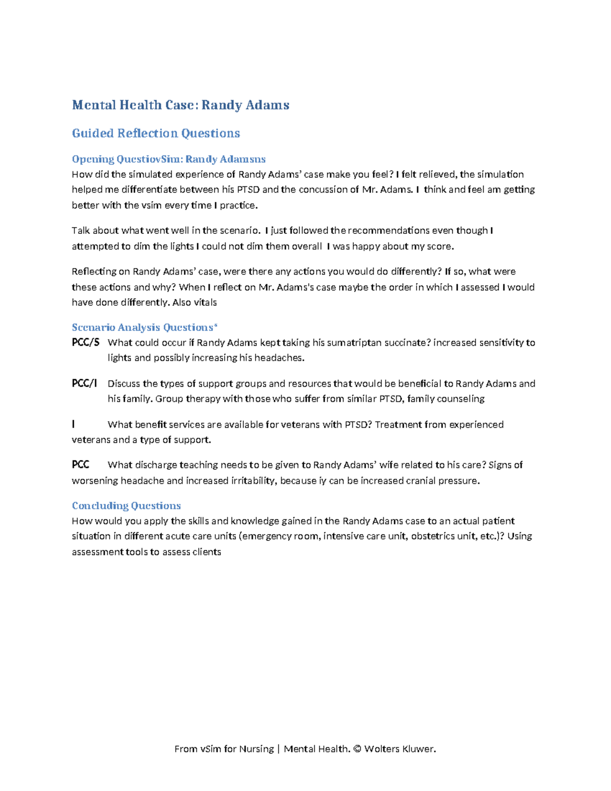 Mental Health Randy Adams GRQ (2) - Mental Health Case: Randy Adams ...