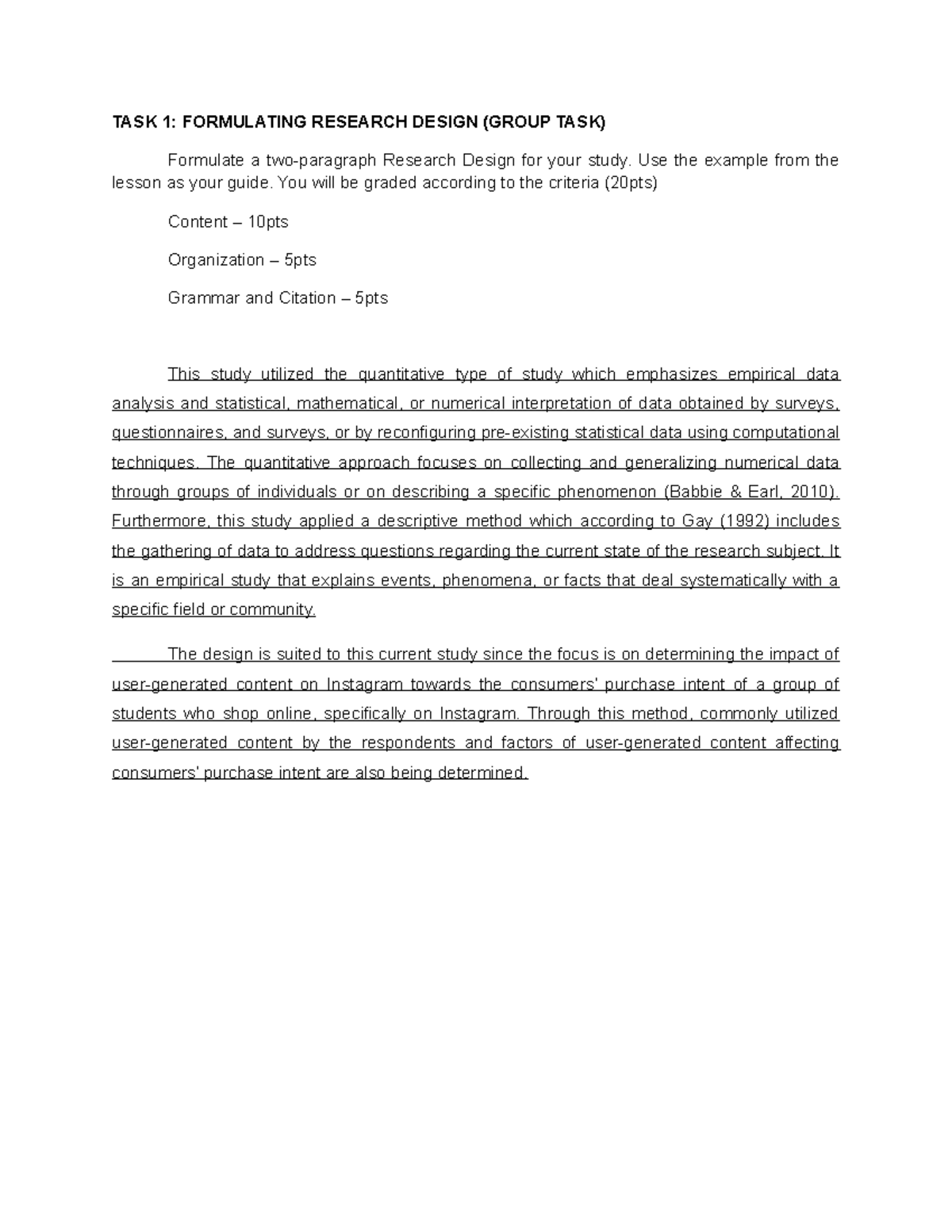 -TASK-1 Formulating- Research- Design- Group-TASK - TASK 1: FORMULATING ...