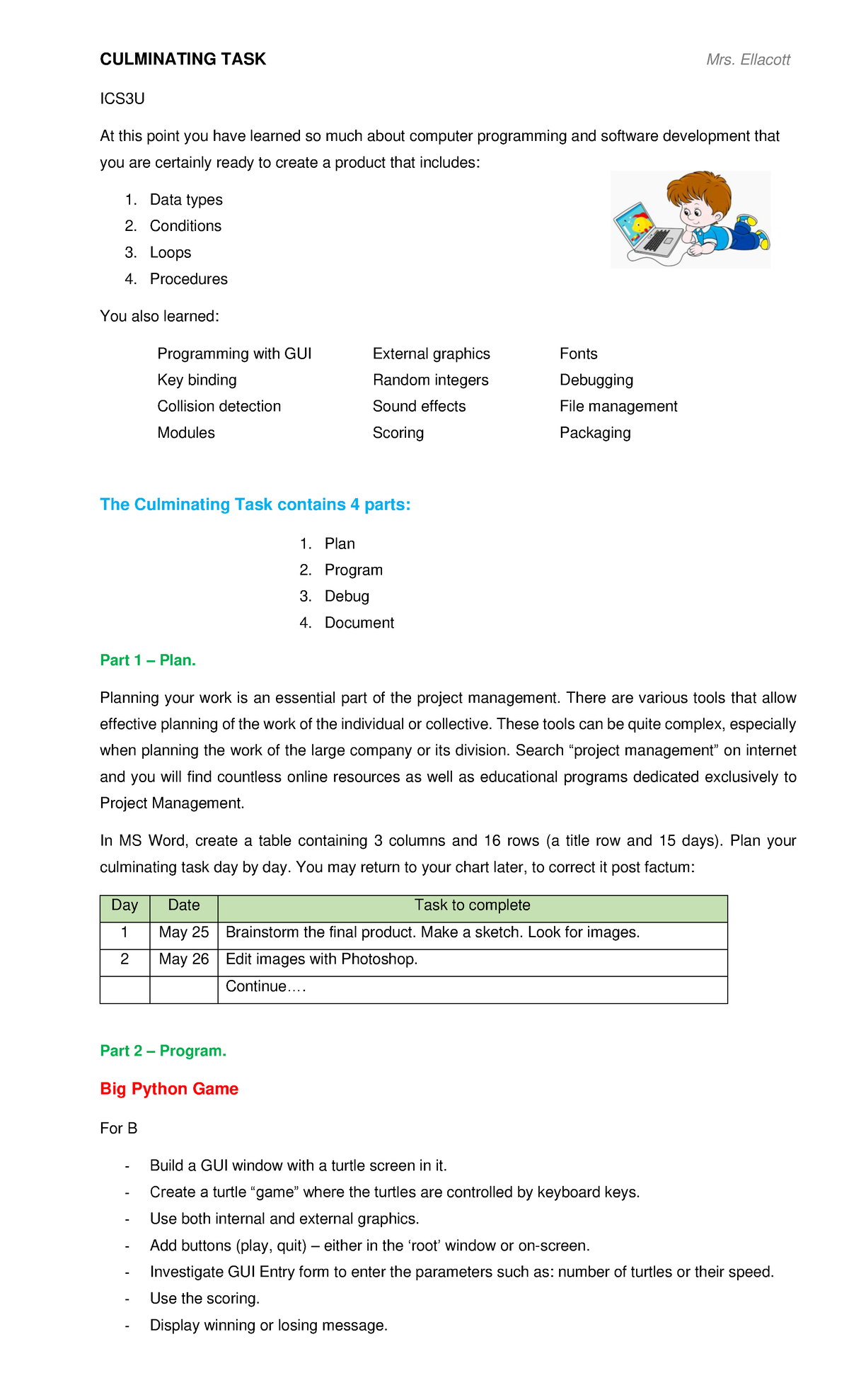 Culminating TASK 2022 - Religion yadadadad - CULMINATING TASK Mrs ...