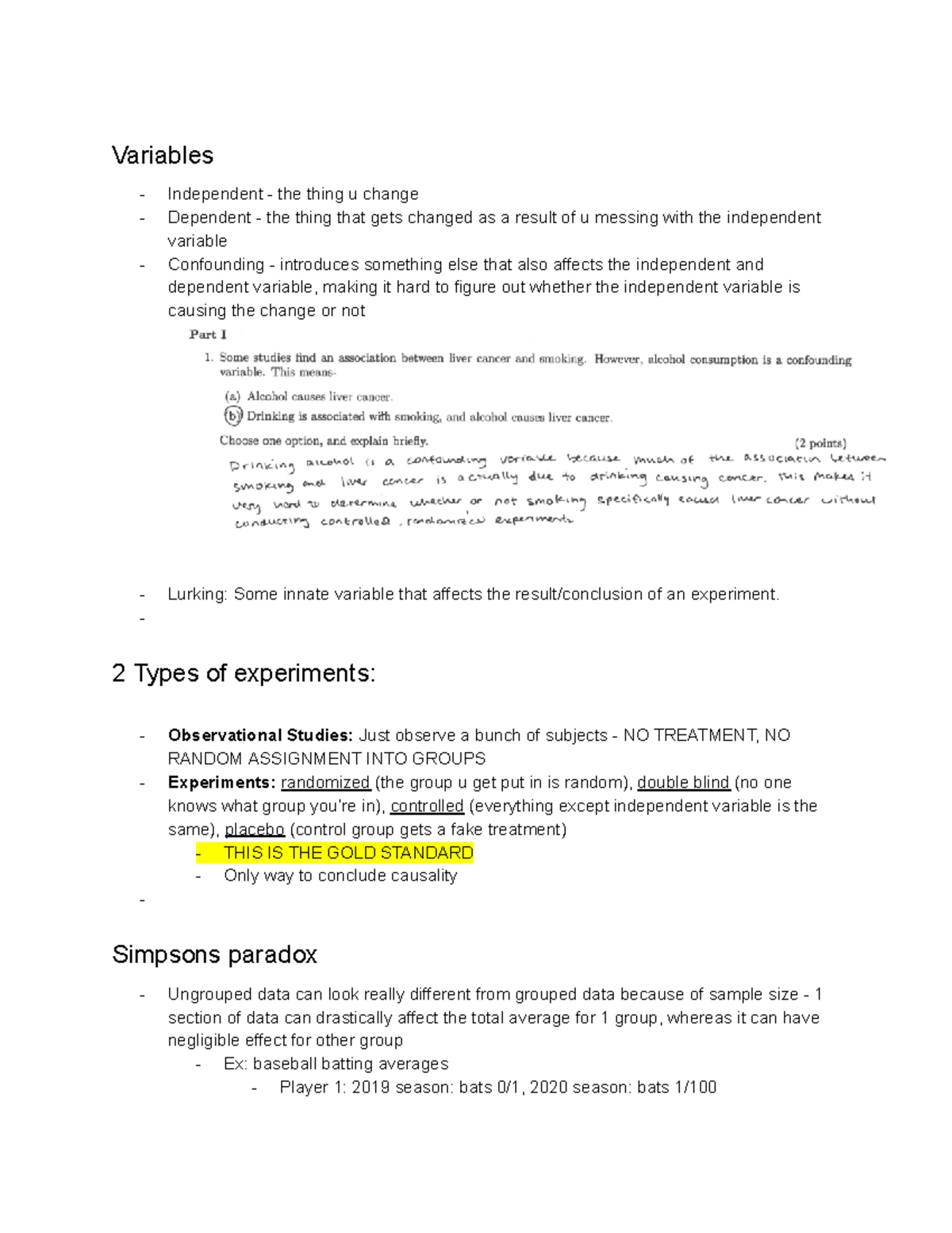 Variables Experiments Data Representation Probability Random Variables ...