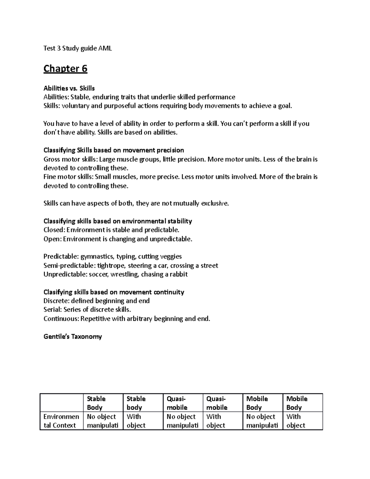 Test 3 Study guide AML - Dr. Brian Church - Test 3 Study guide AML ...