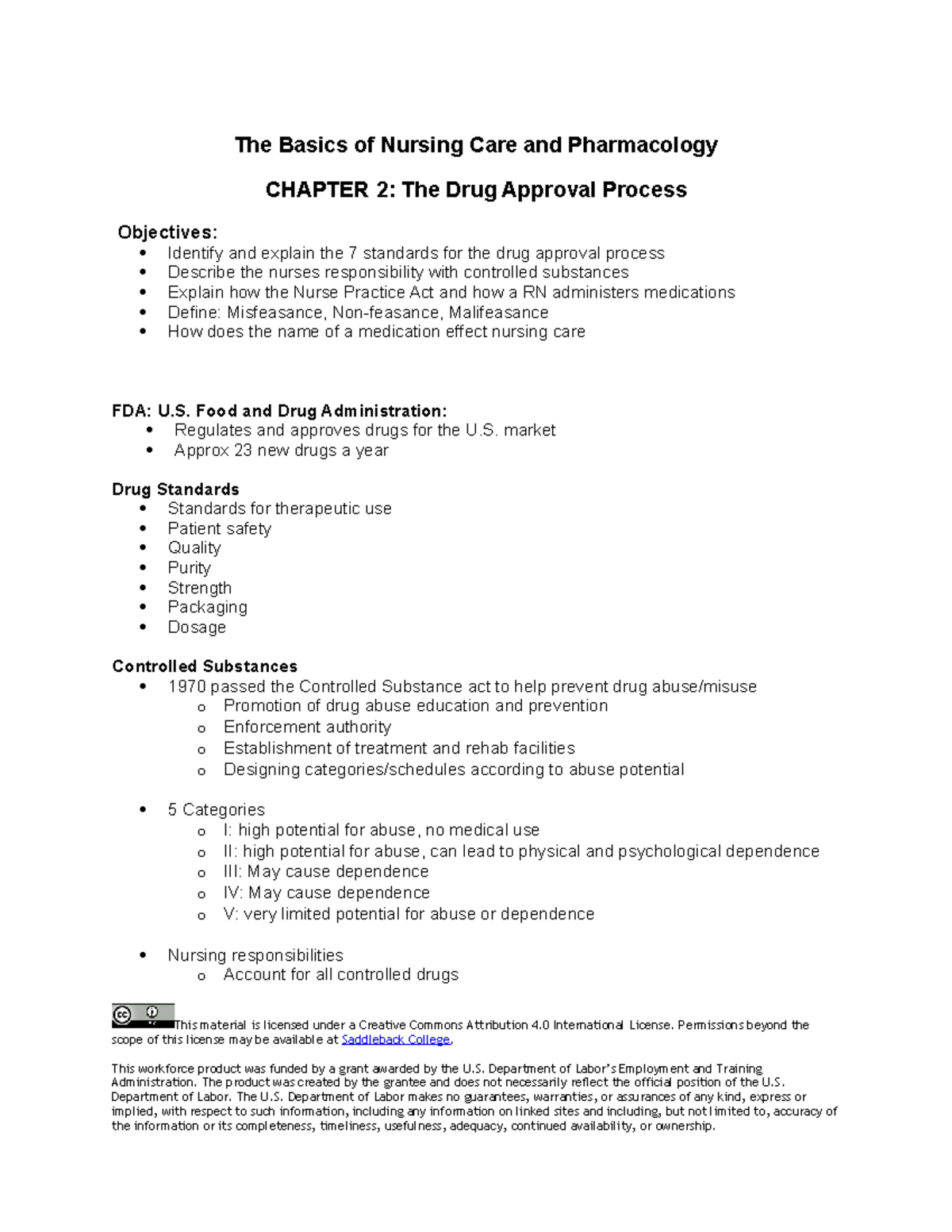 Kee- Ch 2 The Drug Approval Process - The Basics of Nursing Care and ...