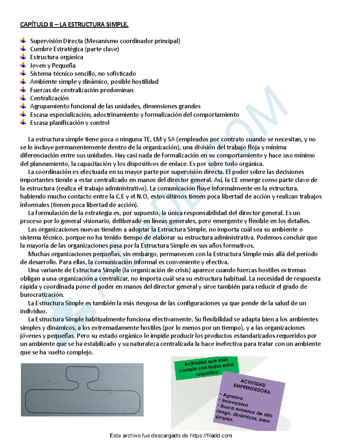 Capitulo 8 - La Estructura Simple - CAPÍTULO 8 3 LA ESTRUCTURA SIMPLE ...